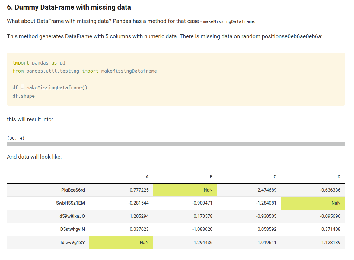 How to Easily Create Dummy DataFrame with Test Data? How to Easily Create Dummy DataFrame with Test Data?