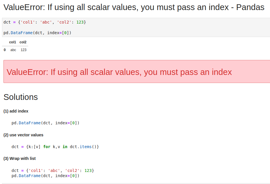 ValueError: All arrays must be of the same length - Pandas ValueError: All arrays must be of the same length - Pandas